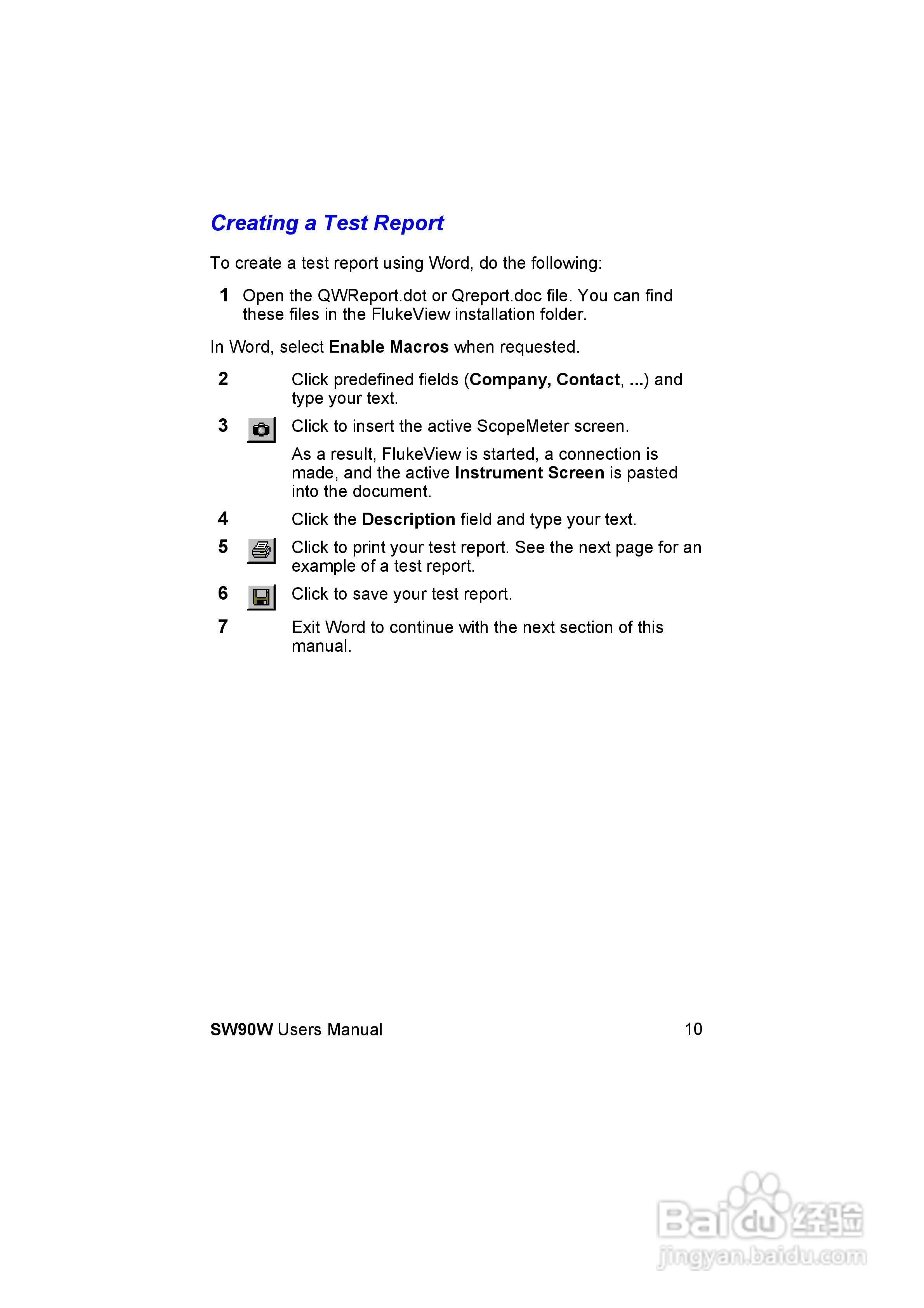 福禄克SW90W便携式示波器使用手册:[2]-百度经验