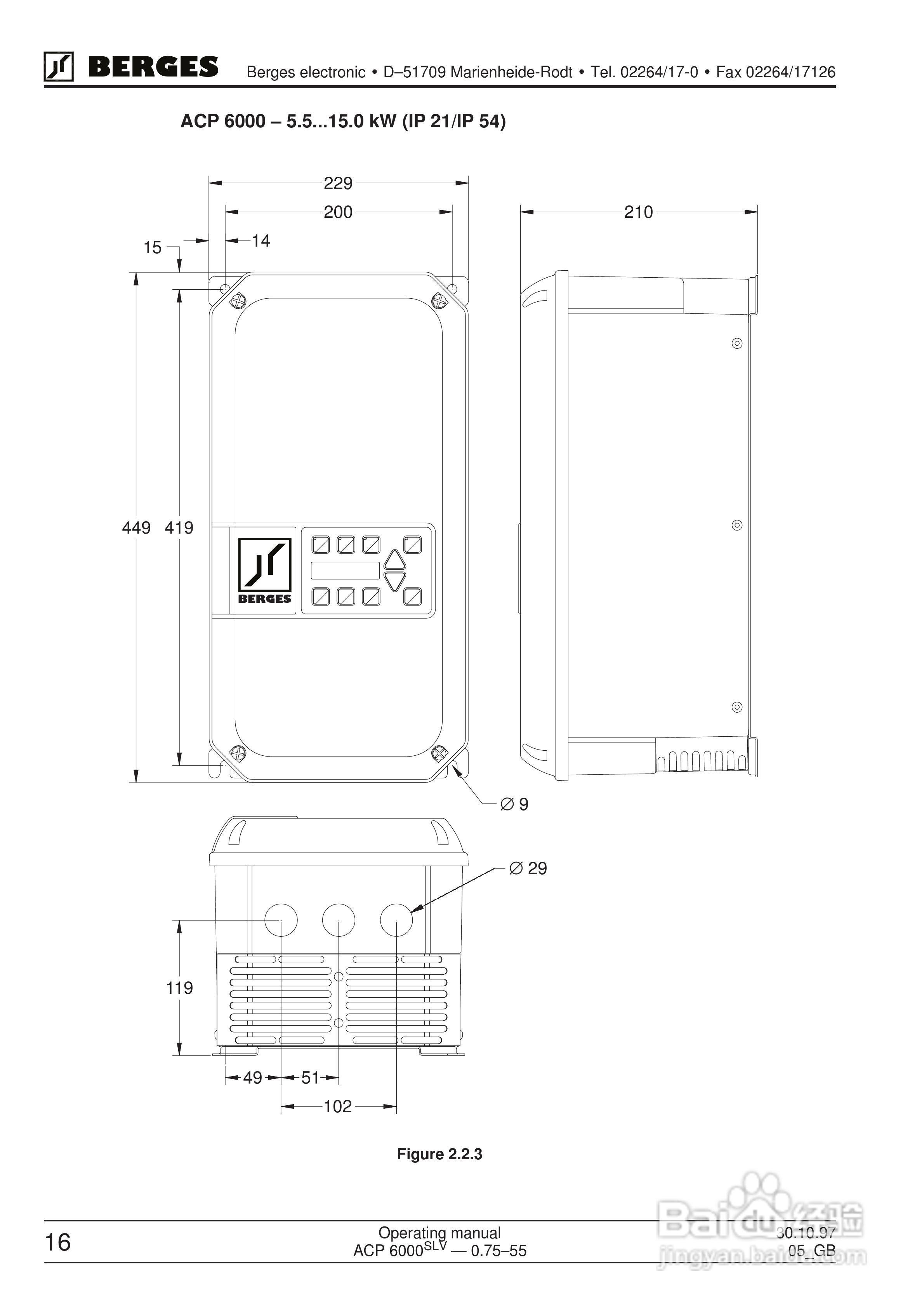 BERGES变频器ACP6000说明书:[3]-百度经验