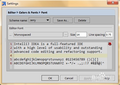 Windows下IntelliJ IDEA中文字符字体显示配置-百度经验