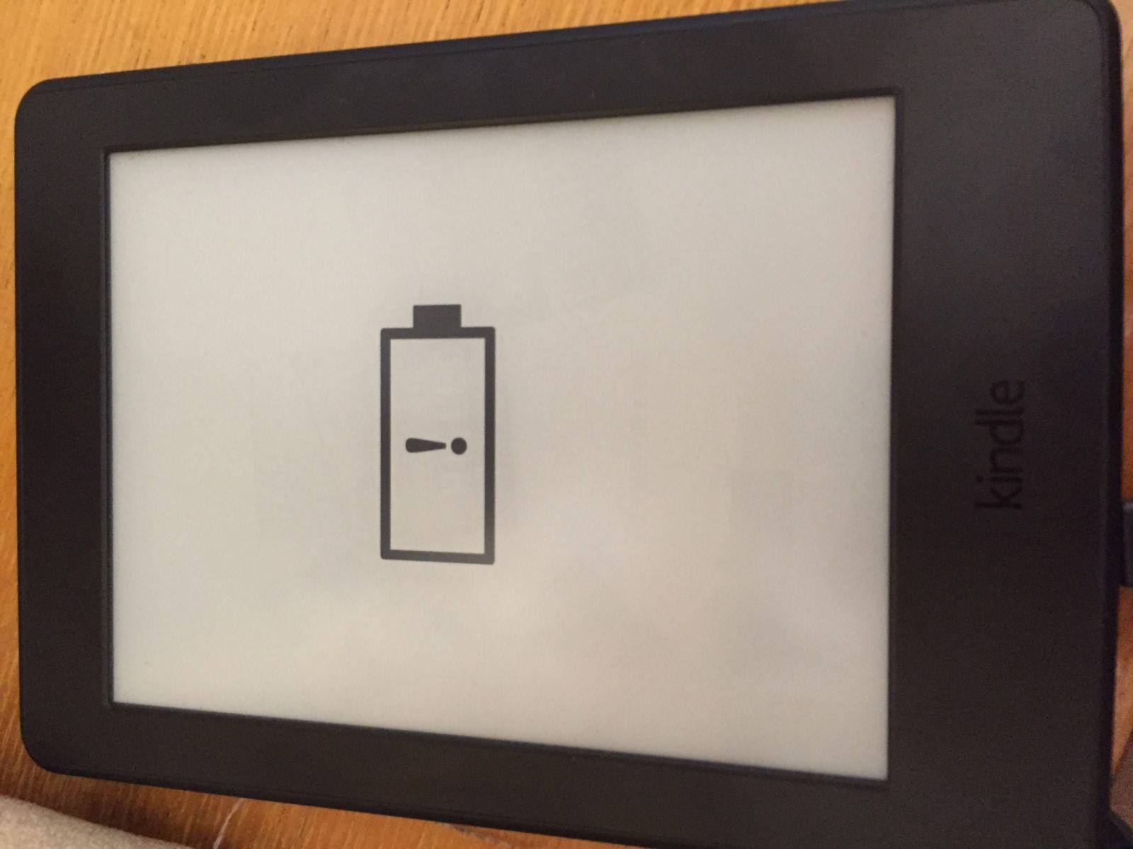 kindle只显示电池加感叹号,怎么办-百度经验