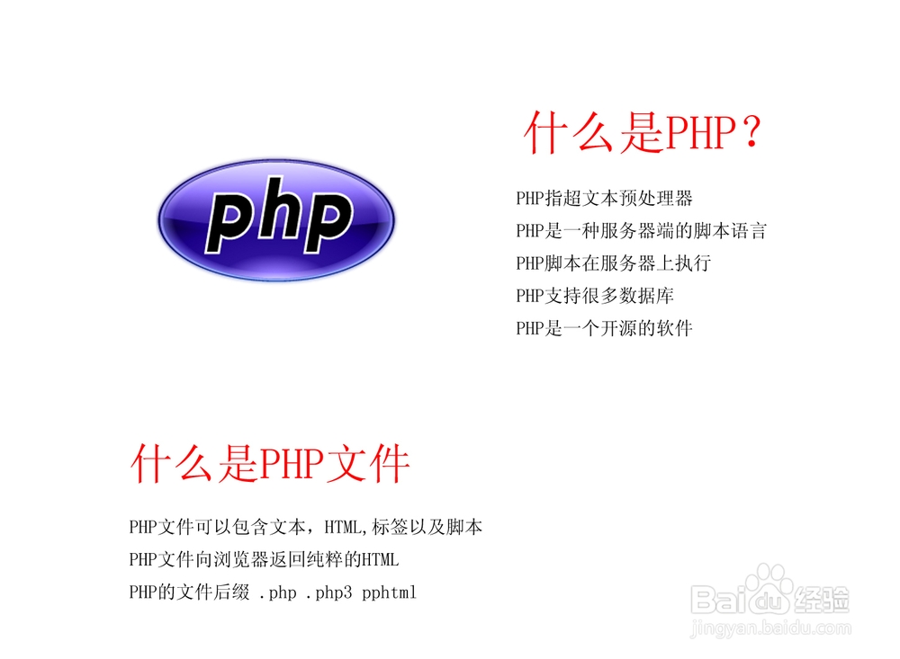 Php基础学习: 1 Php简介 百度经验