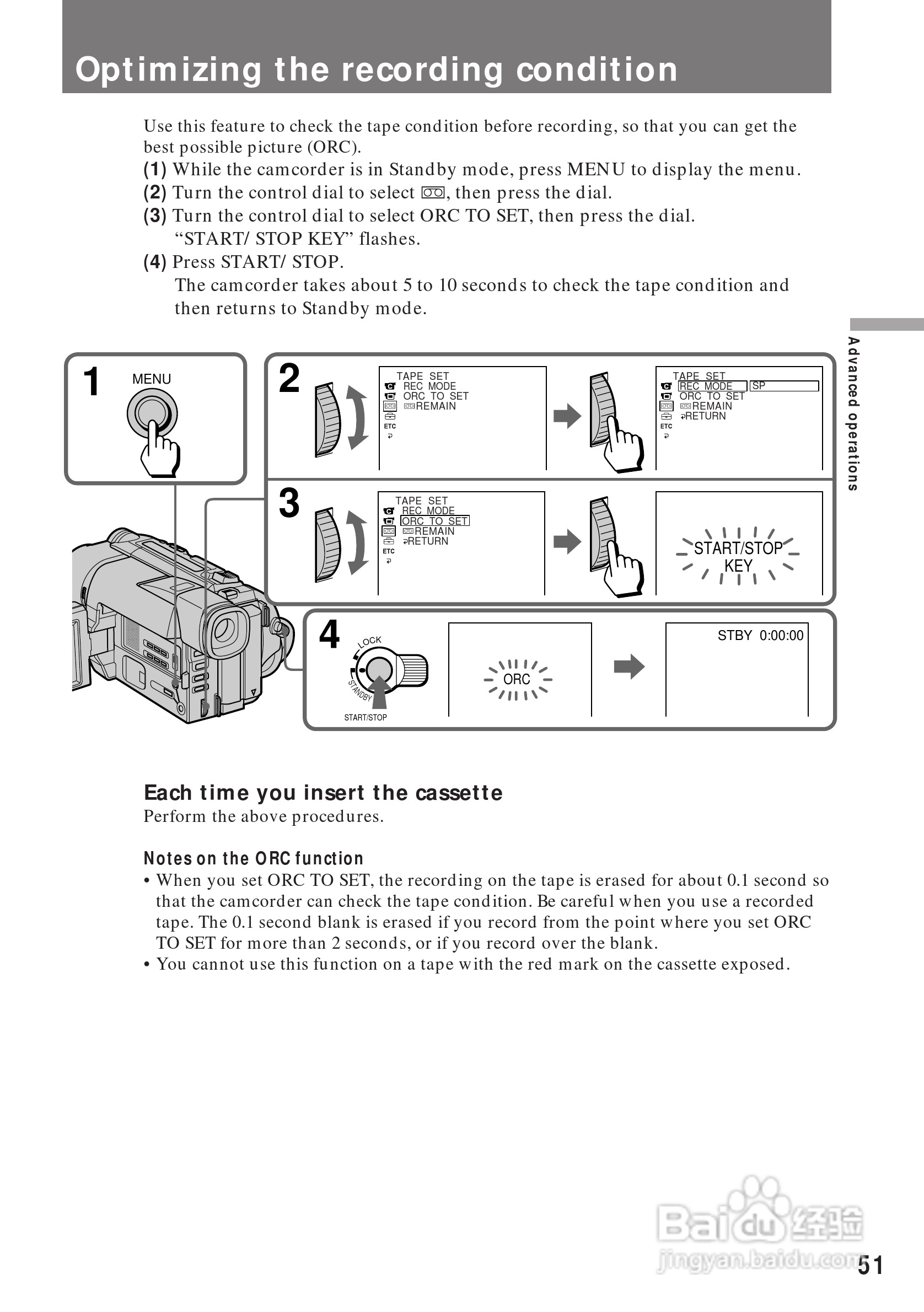 索尼CCD-TRV815模拟摄像机说明书:[6]-百度经验