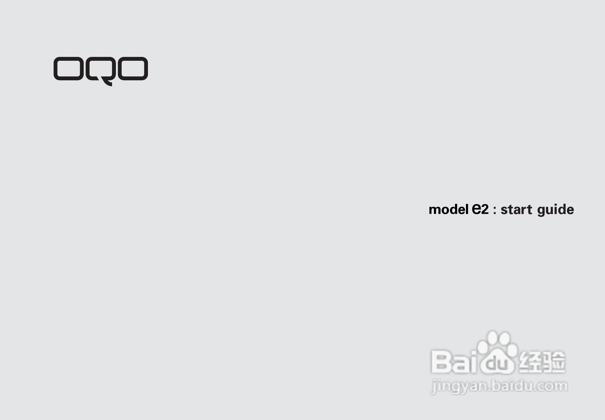 OQO model e2 start guide - XP笔记本说明书:[1]-百度经验