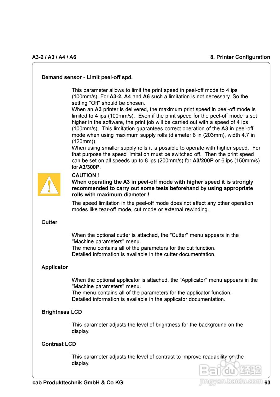 cab A3-2打印机使用说明书:[7]-百度经验