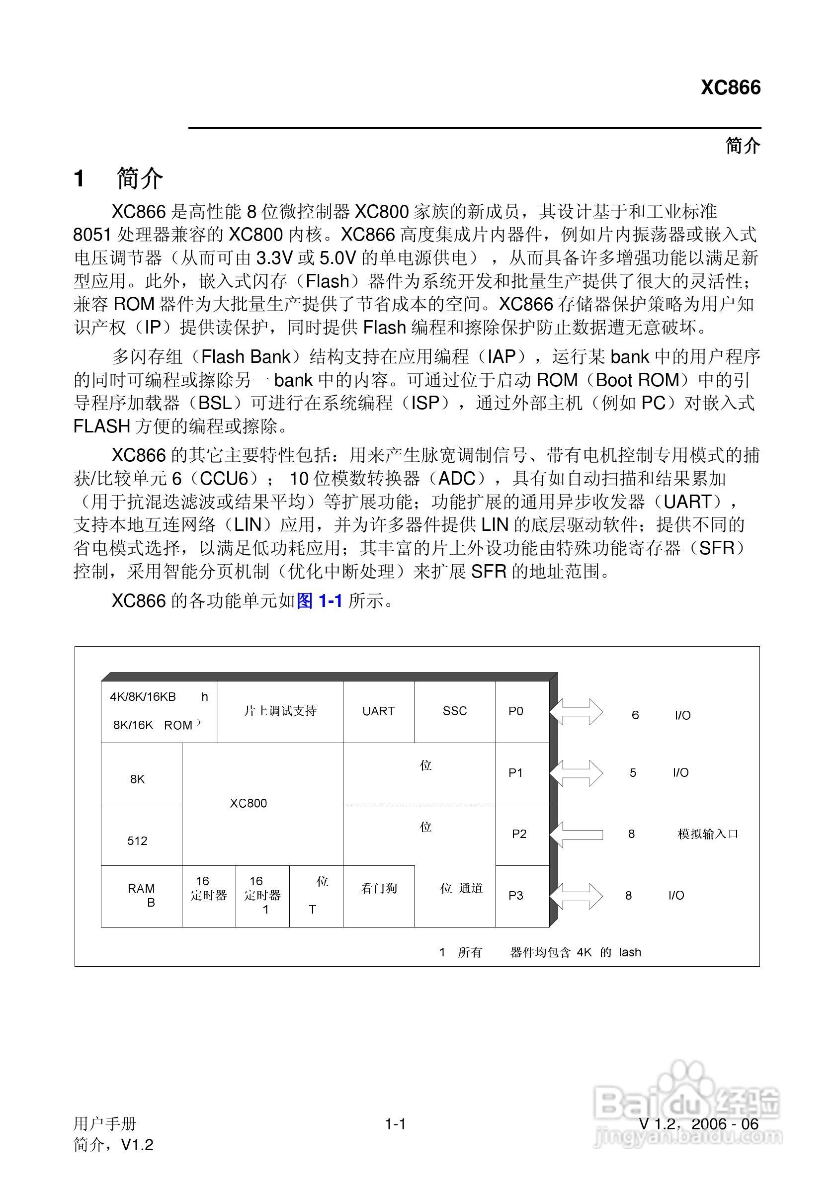 infineon XC866 8位单片微控制器用户手册:[2]-百度经验