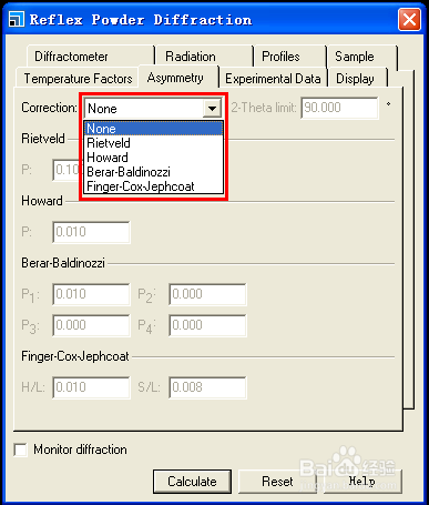 materials studio 利用Reflex模块画物质XRD图谱-百度经验