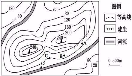 地形剖面图和等高线地形图的区别-百度经验