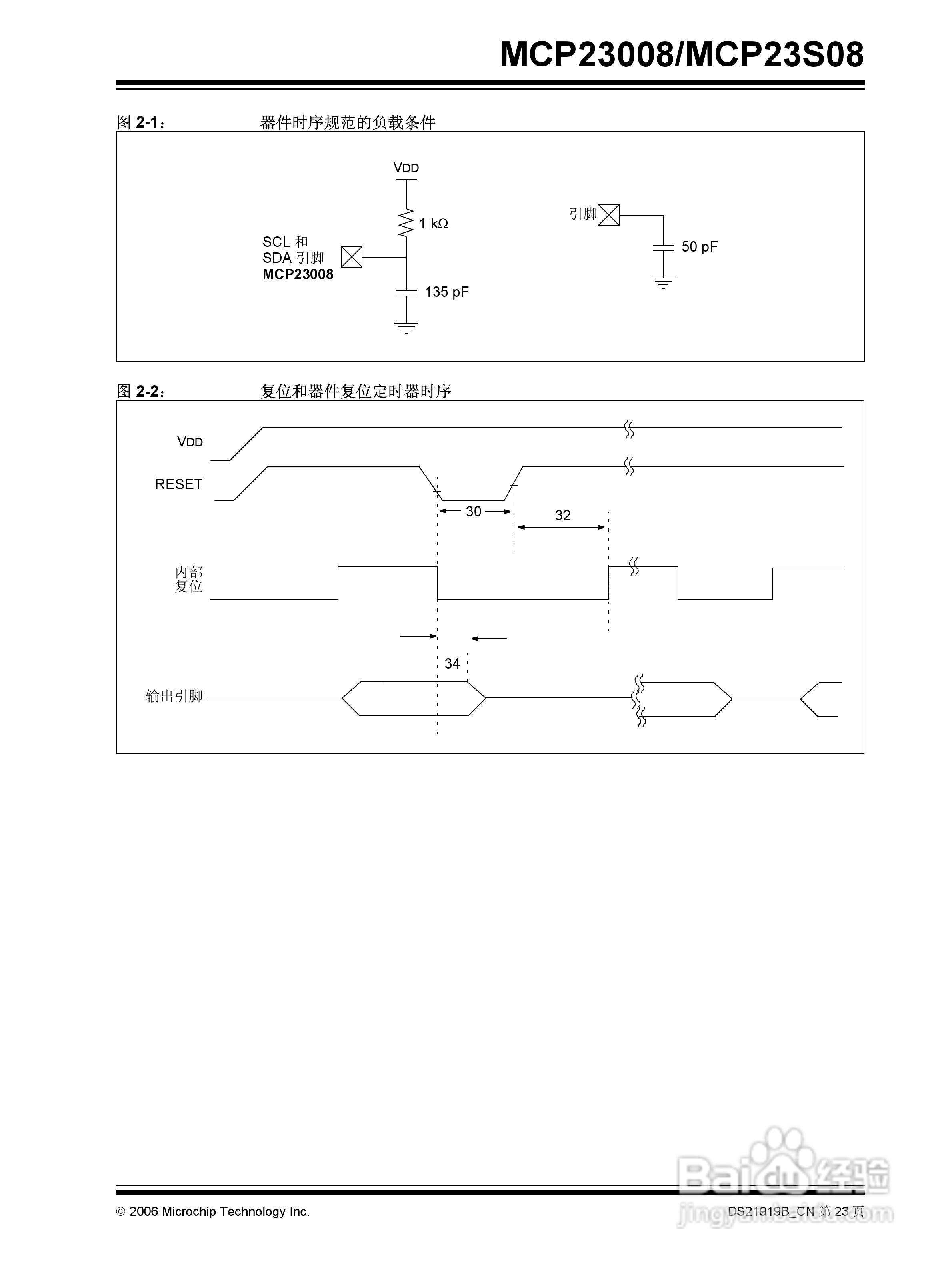 MICROCHIP MCP23008/MCP23S08 8 位I/O扩展器说明书:[3]-百度经验