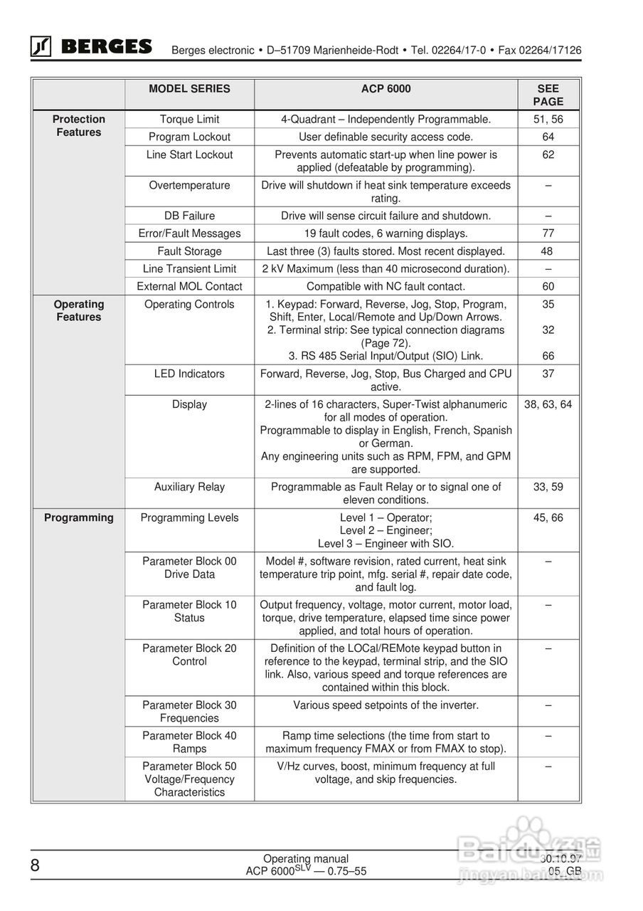 BERGES变频器ACP6000说明书:[2]-百度经验