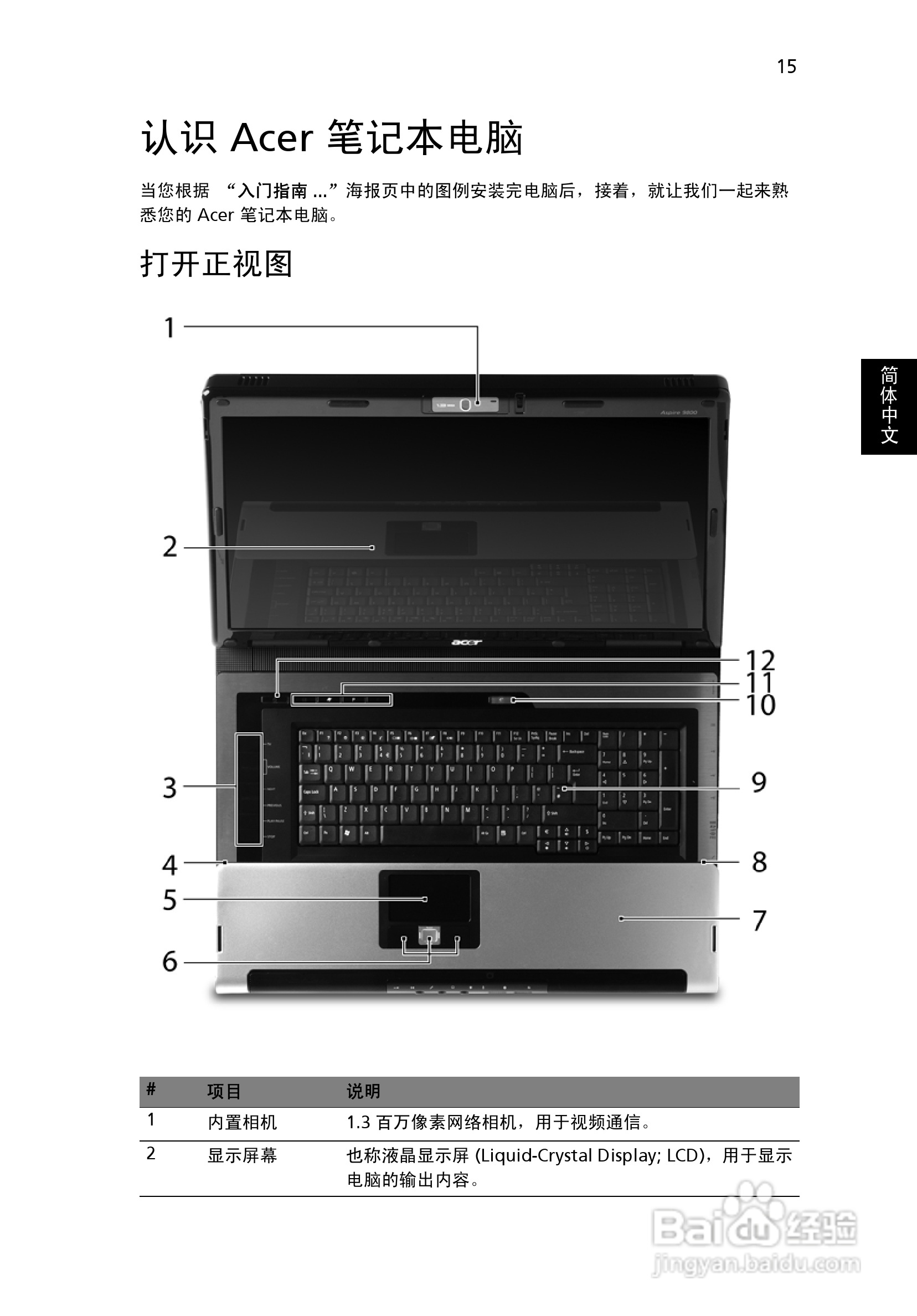 宏碁Aspire 9800笔记本电脑使用说明书:[4]-百度经验