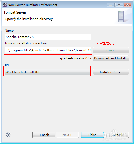 怎样在eclipse中设置tomcat服务器-百度经验