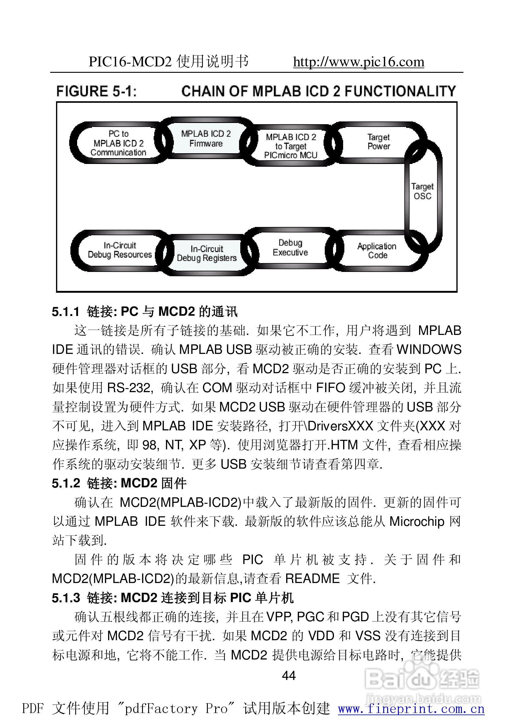 PIC16-MCD2PIC单片机在线仿真调试器使用说明书:[5]-百度经验