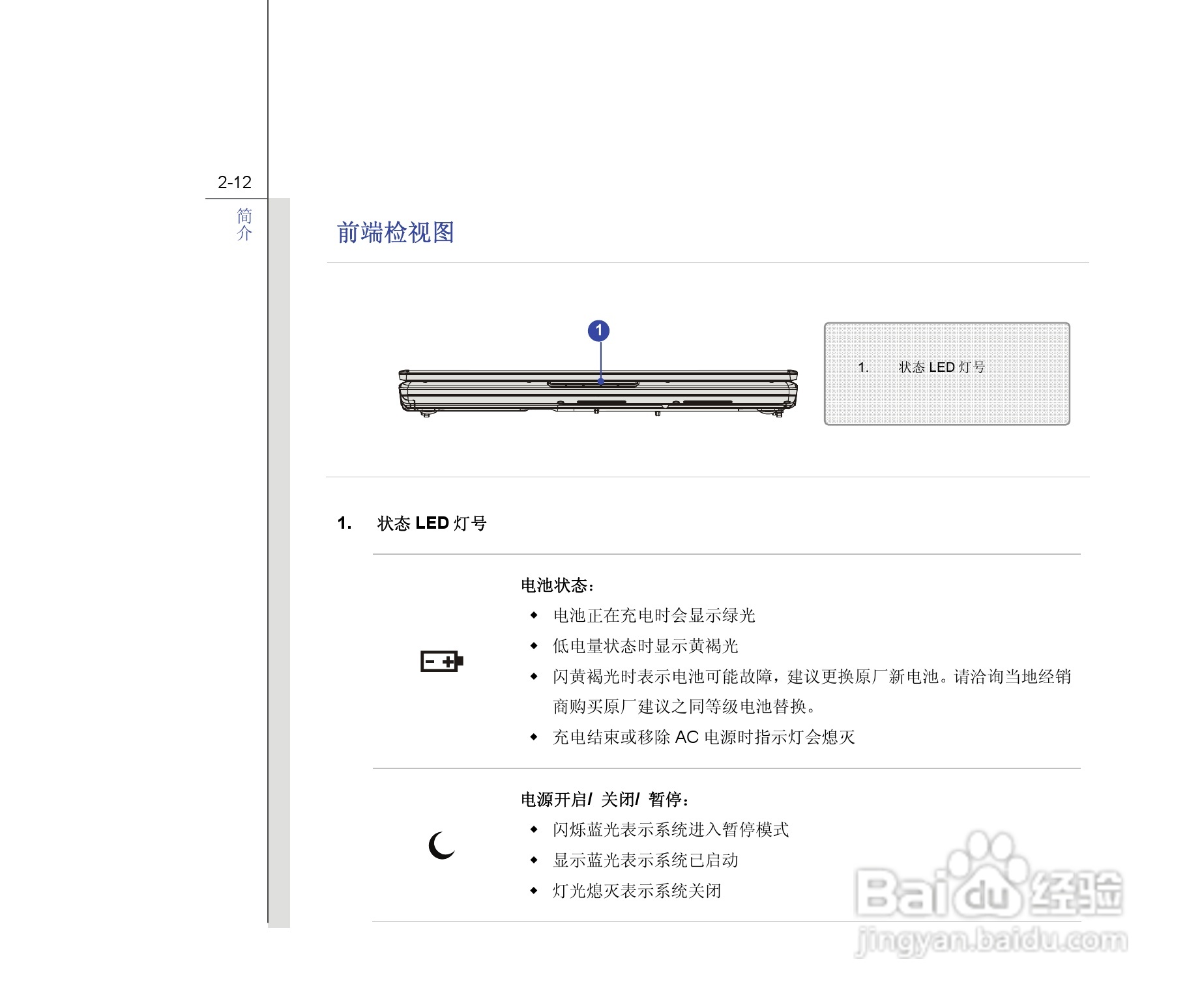 微星MSI EX460笔记本电脑使用说明书:[4]-百度经验