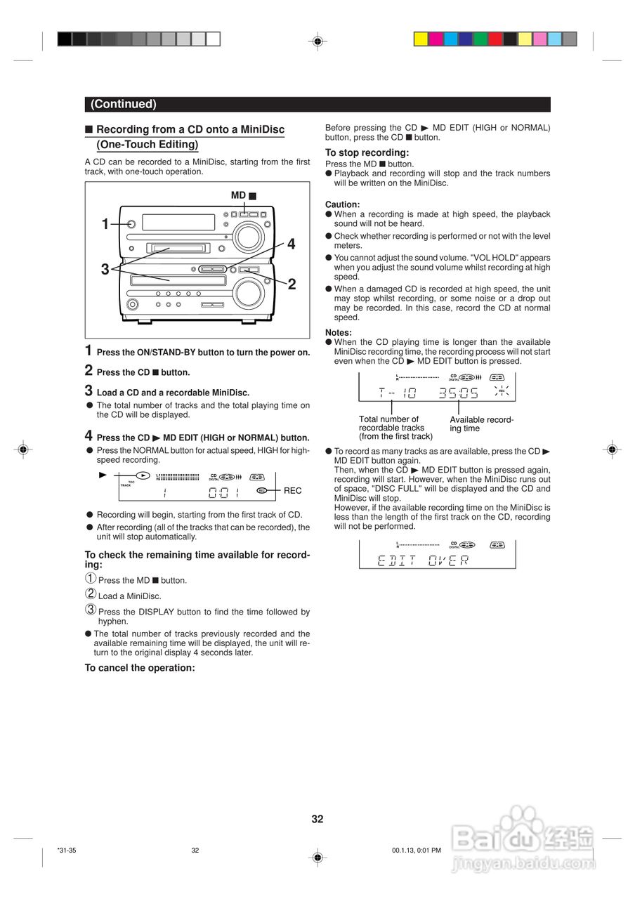 夏普MD-MX30H数码影音使用说明书:[4]-百度经验