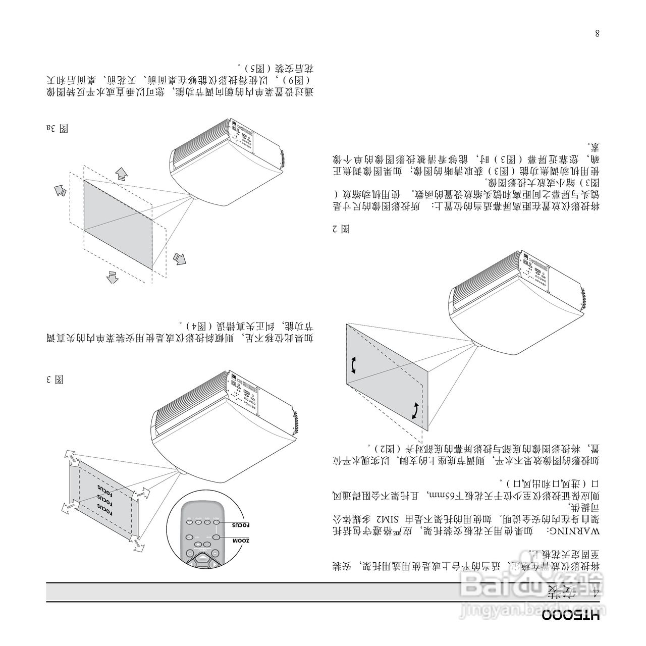 SIM2 HT5000投影机说明书:[7]-百度经验