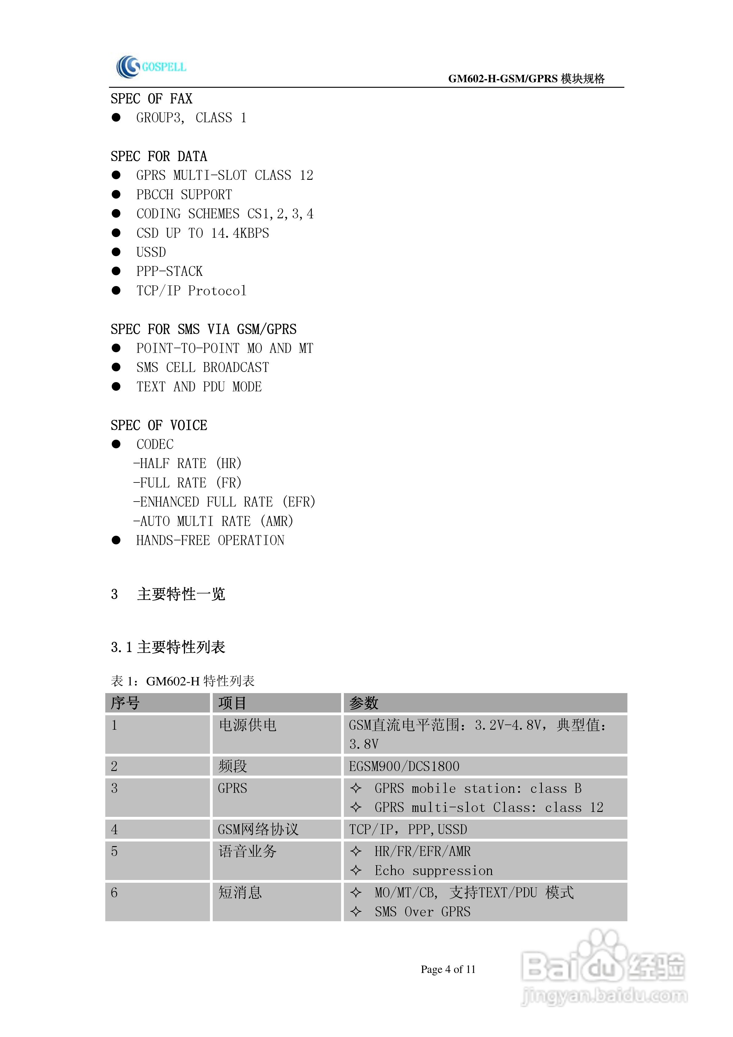 COSPELL GM602-H GSM/GPRS模块说明书-百度经验