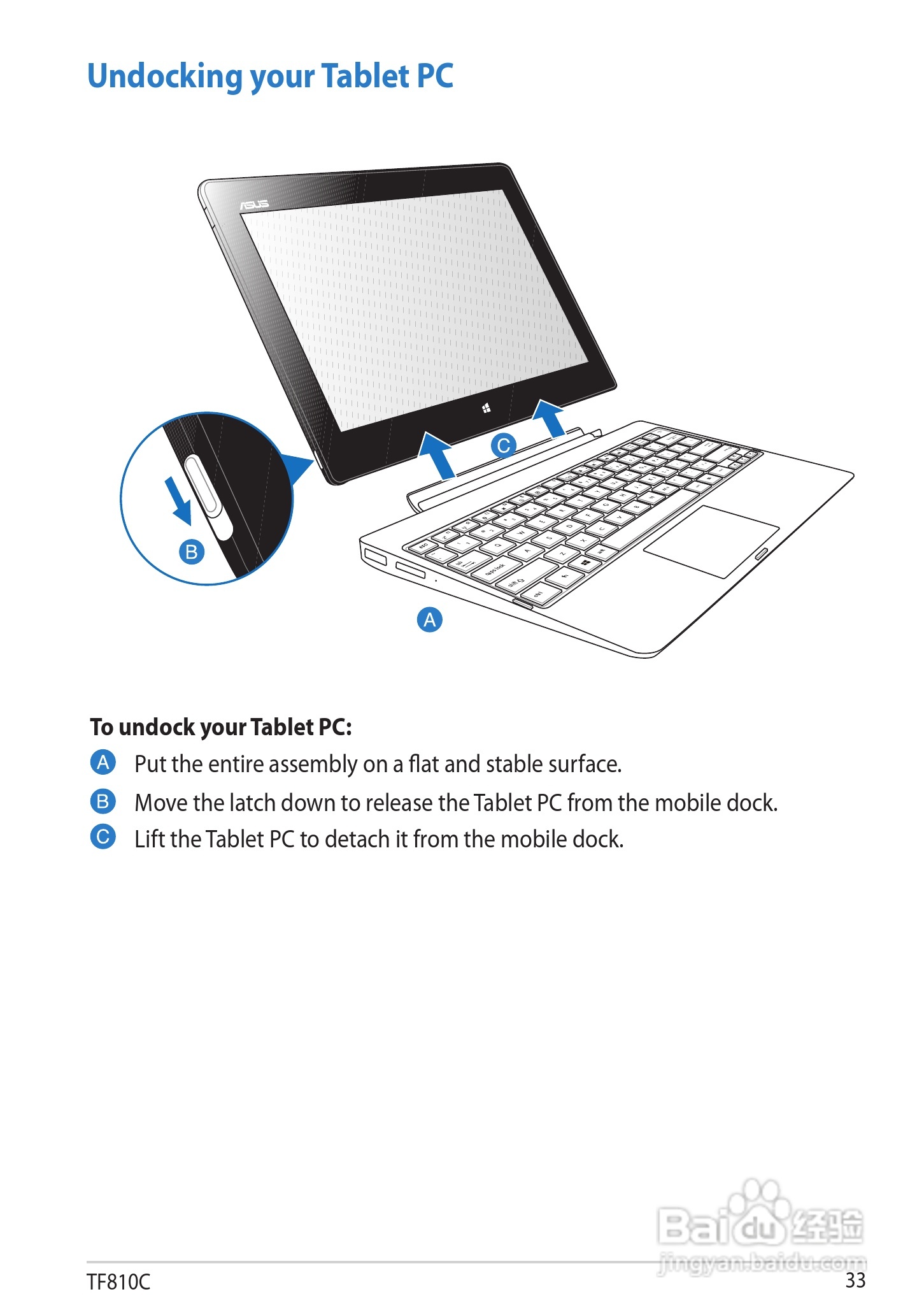 华硕 Vivo Tab TF810C 笔记本电脑说明书:[4]-百度经验