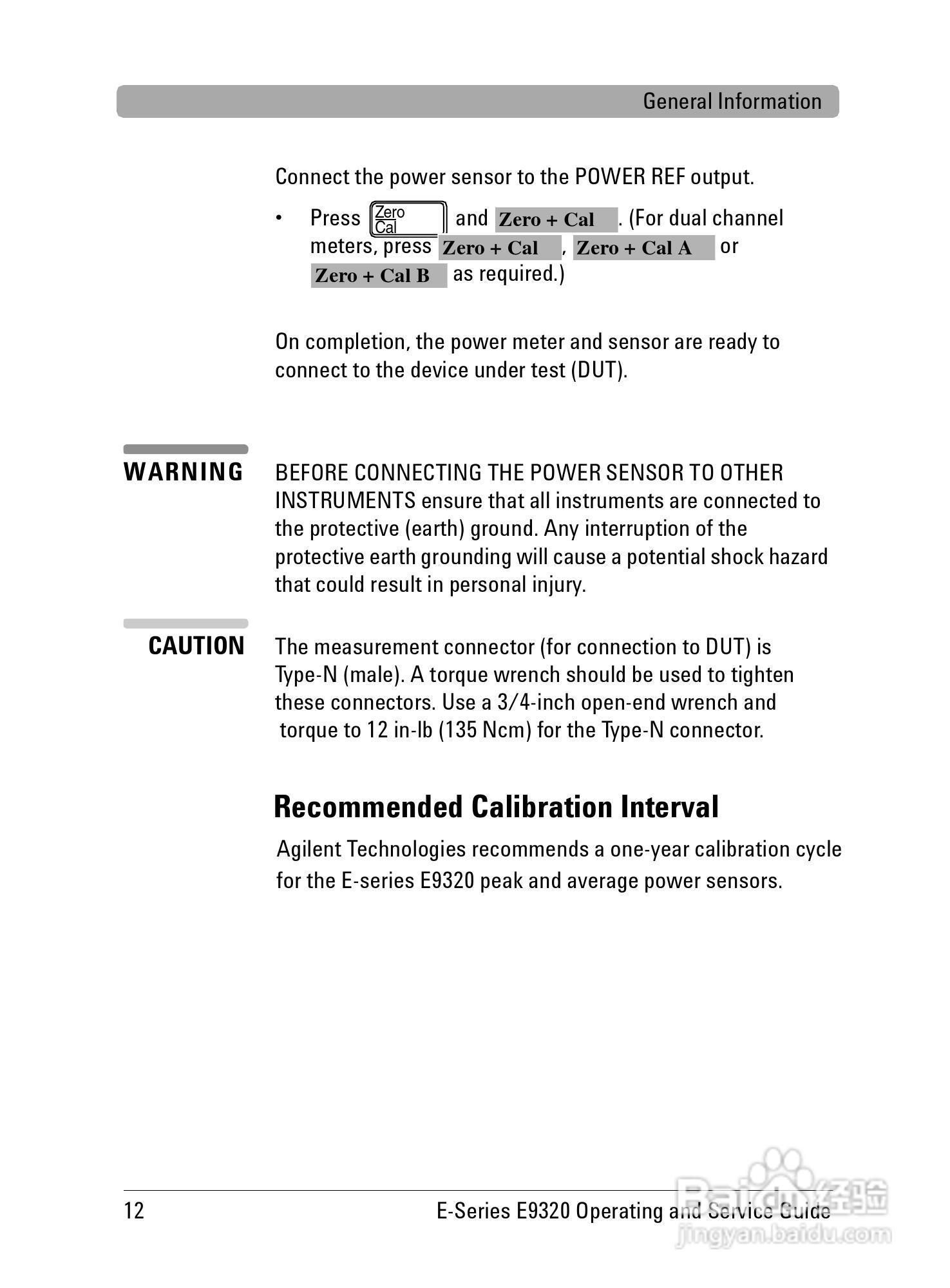 E9321A型功率感测器使用手册:[2]-百度经验