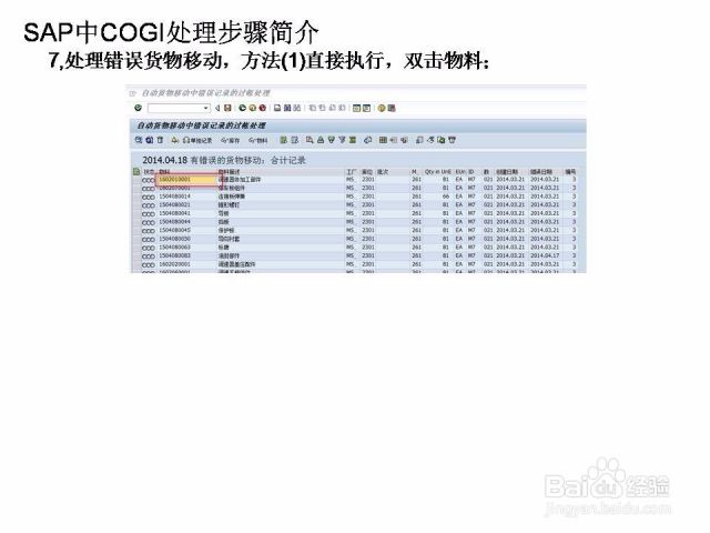 SAP中COGI处理步骤简介-百度经验