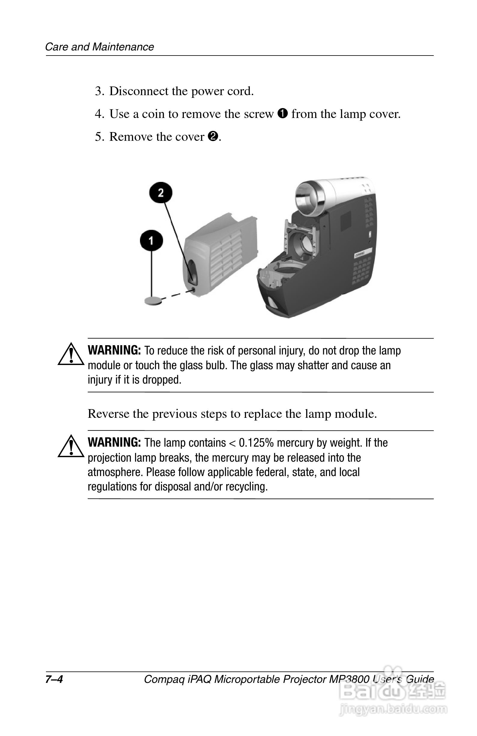 惠普(康柏) Compaq iPAQ Microportable Projector :[6]-百度经验