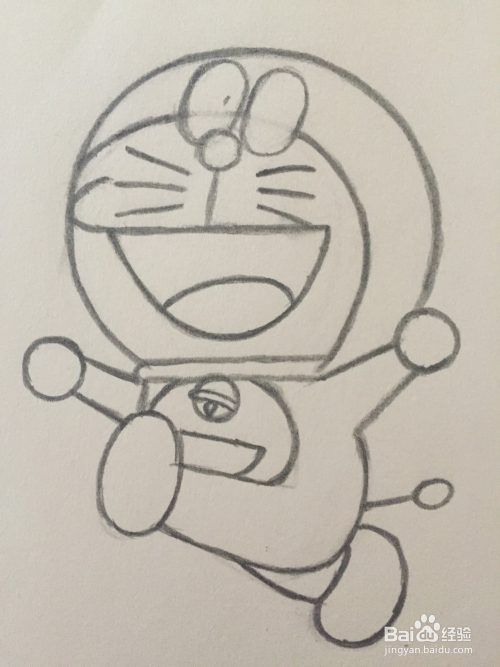 简笔画—哆啦A梦-百度经验
