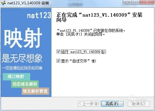 免费动态域名解析软件nat123使用方法-百度经验