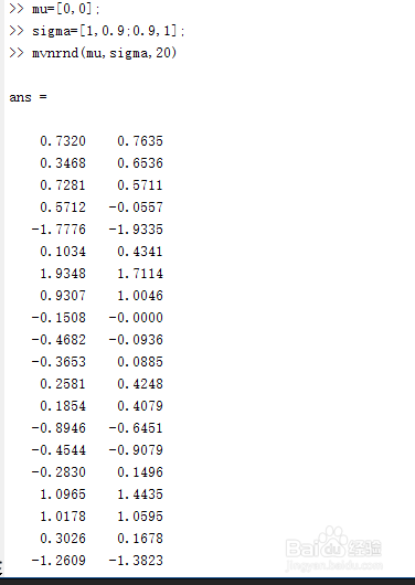 MATLAB中如何使用多维正态分布函数-百度经验