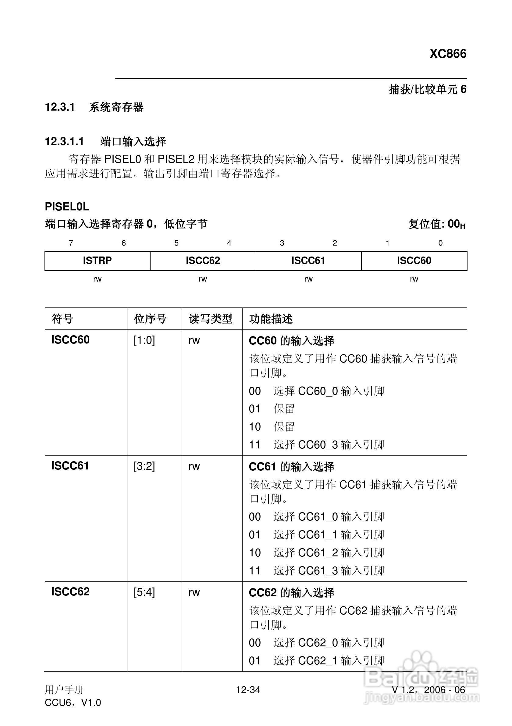 infineon XC866 8位单片微控制器用户手册:[32]-百度经验